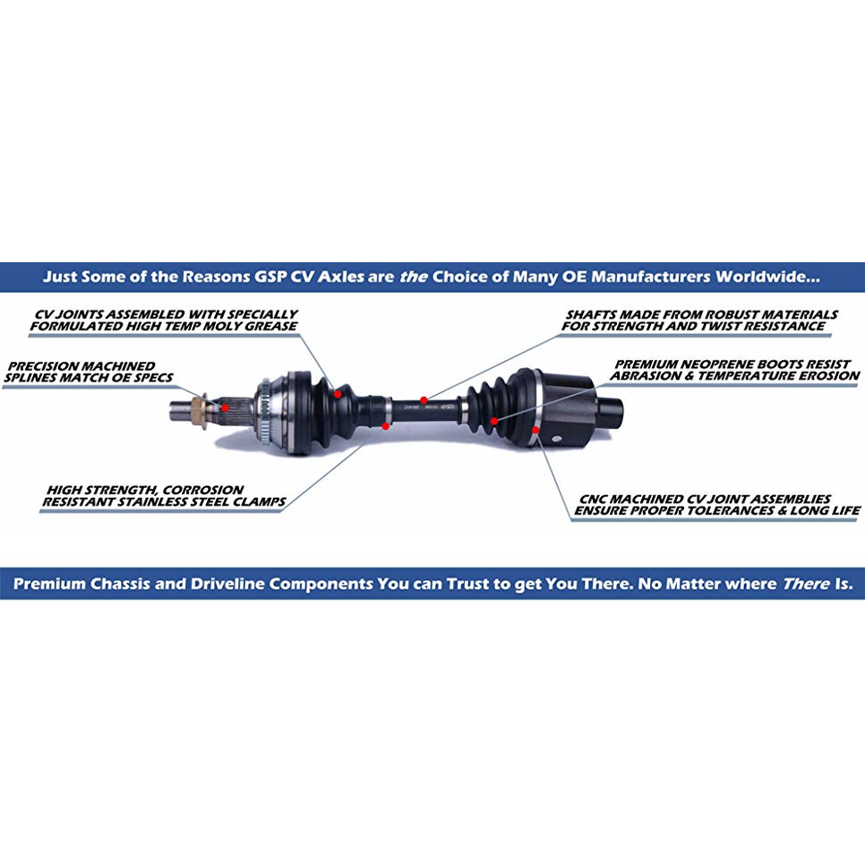 GSP HD CV Axle | RZR 570-S / 800-S / 4-Seat | Alpine Powersports