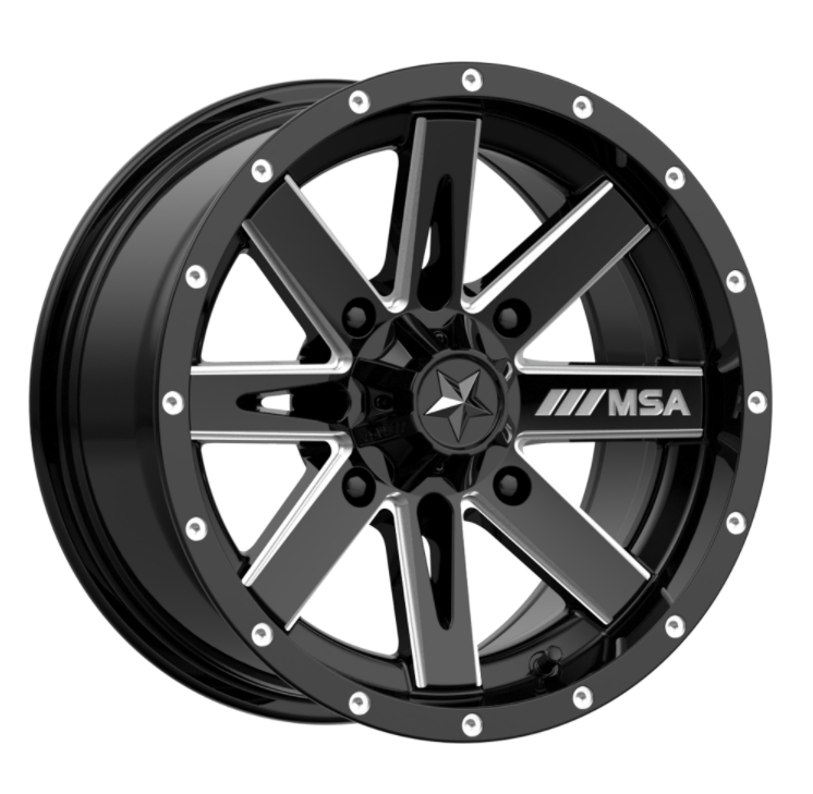 MSA M41 Boxer Gloss Black Milled Wheel 14x7 10mm Offset — Alpine ...